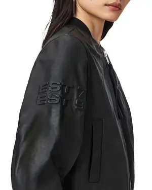 ALLSAINTS Orten Leather Bomber Jacket