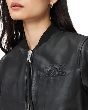 ALLSAINTS Orten Leather Bomber Jacket