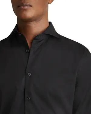 REISS Long Sleeve Button Front Shirt