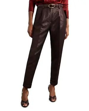Reiss Metallic Pants For Women