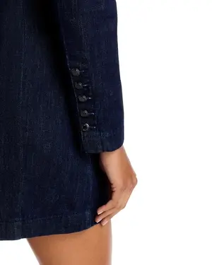 L'Agence Kylan Double Breasted Denim Blazer Dress