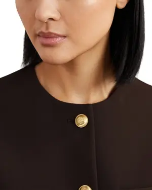 REISS Priya Waistcoat - Chocolate