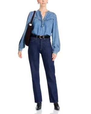 Rails Sunna Denim Top - Blue Stone