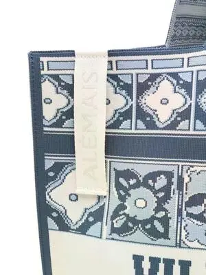 ALEMAIS Villa Romantica Patterned Tote Bag - Blue