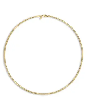 EF COLLECTION 14k Yellow Gold Snake Link Chain Necklace