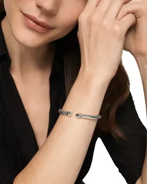 David Yurman Sterling Cable Flex Bracelet, 6mm