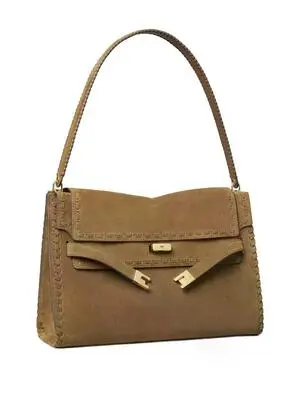 Tory Burch Large Lee Radziwill Shoulder Bag - Brown