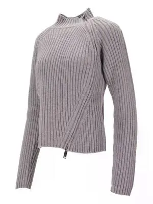 NICCOLO PASQUALETTI Corazza Zip-detail Sweater - Grey