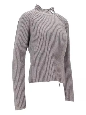 NICCOLO PASQUALETTI Corazza Zip-detail Sweater - Grey
