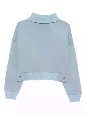 Iceberg Zip Funnel-neck Sweatshirt