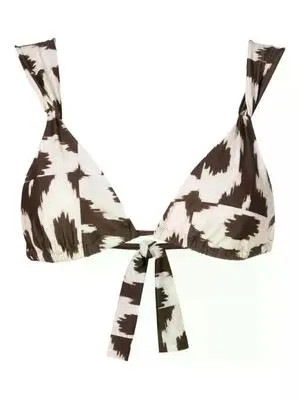 LENNY NIEMEYER Ikat Bikini Top - Brown