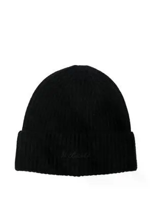 MC2 SAINT BARTH Ribbed Knit Cap - Black