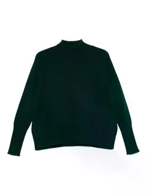 BEYOU Ribbed High-neck Sweater