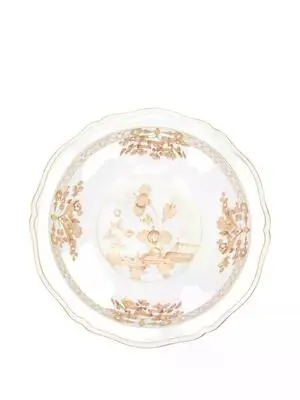 GINORI 1735 Floral Round Serving Bowl - White