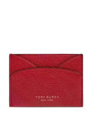 Tory Burch Romy Leather Card Holder - Red