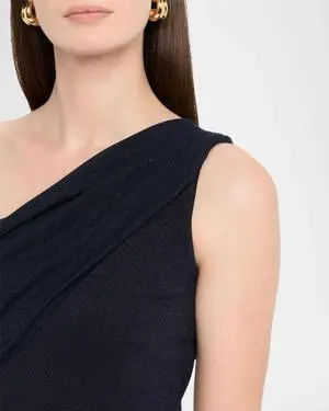Chiara Boni La Petite Robe Zenab Sugar One-shoulder Gown