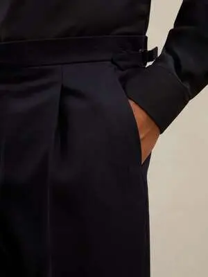 REISS Atelier Wool Tapered Trousers