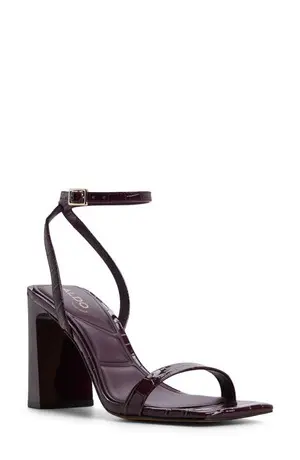 Aldo Azzira Ankle Strap Sandal - Bordo