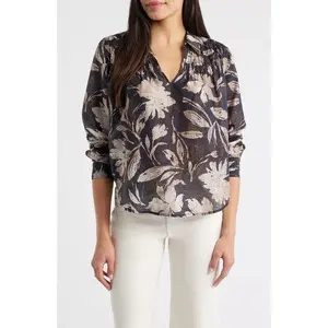 Tommy Bahama Bloom Beauty Split Neck Top