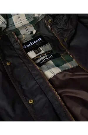 Barbour Hollies Waxed Jacket - Rustic/ancient Tartan