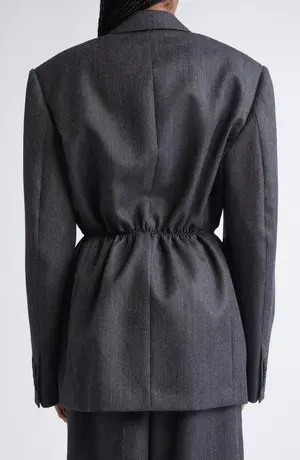 Alexander Wang Oversized Wool Gabardine Blazer