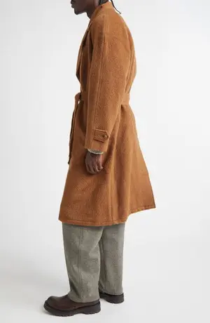 De Bonne Facture Grandad Wool-blend Coat