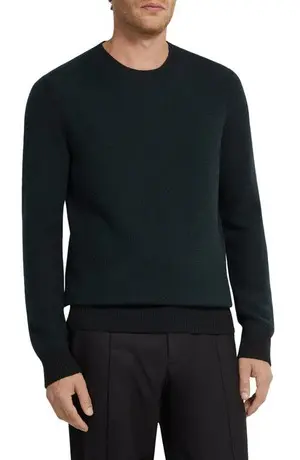 Zegna Oasi Cashmere Crewneck Sweater - Dark Green