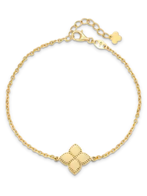 DEVATA Clover Chain Bracelet In 14k Gold - Yellow Gold