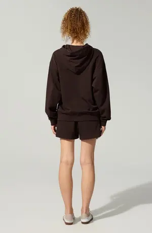 Lilysilk Silkerry™ Half-zip Hoodie - Espresso