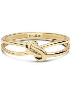 DEVATA Love Knot Statement Ring In 14k Gold - Yellow Gold