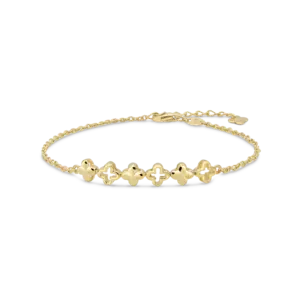 DEVATA Clover Chain Bracelet In 14k Gold - Yellow Gold