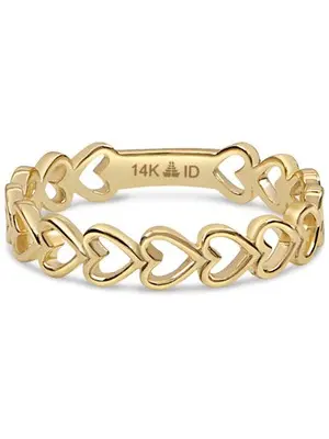 DEVATA Heart Band Ring In 14k Gold - Yellow Gold