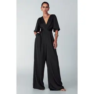 WILLA Omaha Wide-leg Jumpsuit - Black