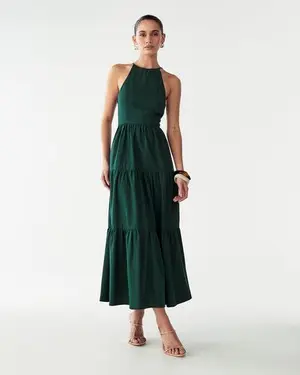 WILLA Aquila Maxi Dress - Emerald