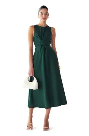 WILLA Revival Midi Dress - Emerald