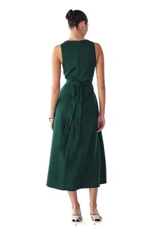 WILLA Revival Midi Dress - Emerald