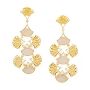 DHWANI BANSAL Pankha Earrings - Gold Plated