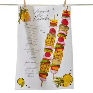 TAG Multicolor Kabob Dishtowel Cotton Kitchen Towels Summer - Multicolored