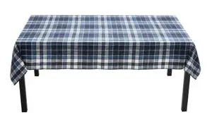 TAG Mirage Plaid Tablecloth Cotton Machine Washable Perfect Christmas