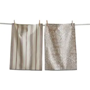 TAG Starflower Multicolor Cotton Dishtowel Set Of 2 For Kitchen - Multicolored