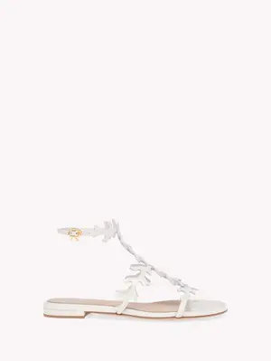 GIANVITO ROSSI Ocean Flat Sandal - White Nappa
