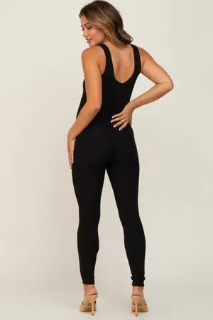 PINKBLUSH Ribbed Bodycon Jumpsuit