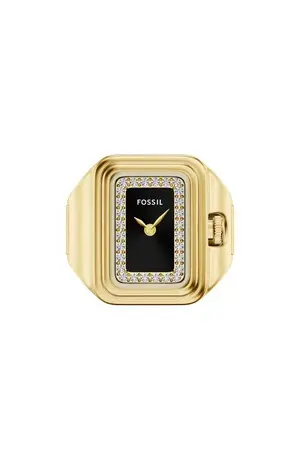Fossil Raquel Ring Watch - Gold Black