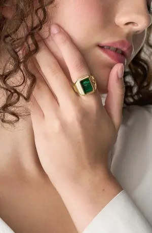 Fossil Raquel Ring Watch - Gold Green