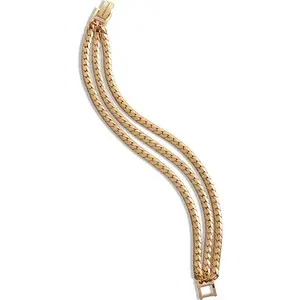 Jenny Bird Priya Triple Strand Bracelet - High Polish Gold