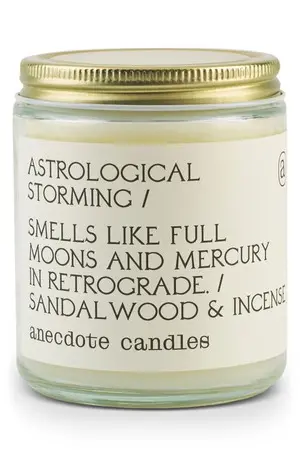 ANECDOTE CANDLES Astrological Storming Candle - Cream
