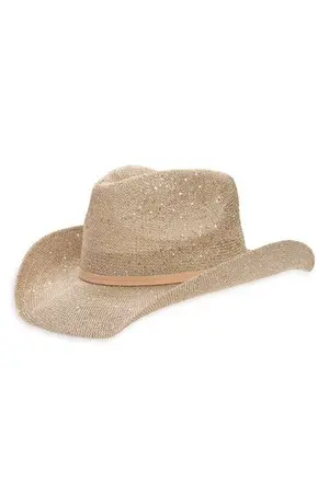 Treasure & Bond Sequin Knit Cowboy Hat Gold