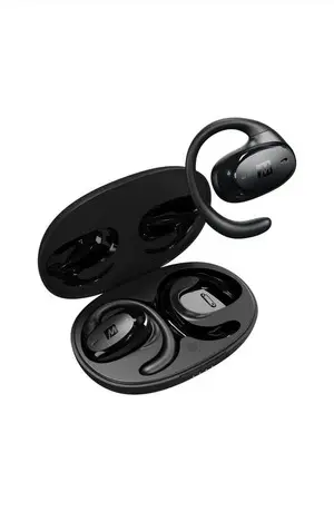 MEE AUDIO Airhooks Pro Open Ear True Wireless Sports Headphones - Black