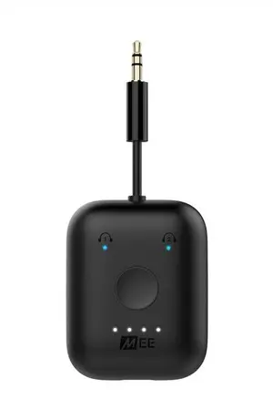 MEE AUDIO Connect Air In-flight Bluetooth Wireless Audio Transmitter For Airpods & Headphones - Black