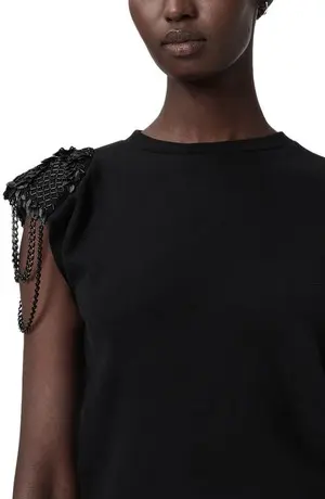 ALLSAINTS Shona Beaded Sleeveless Top